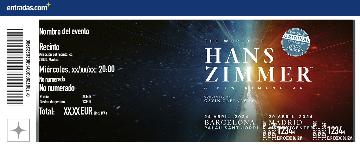 Entradas para Hans Zimmer - Fechas y próximos eventos