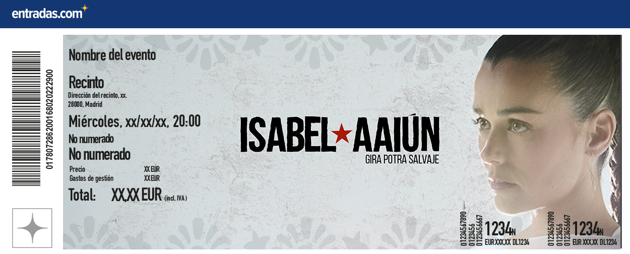 Entradas para Isabel Aaiún - La Potra Salvaje en vivo