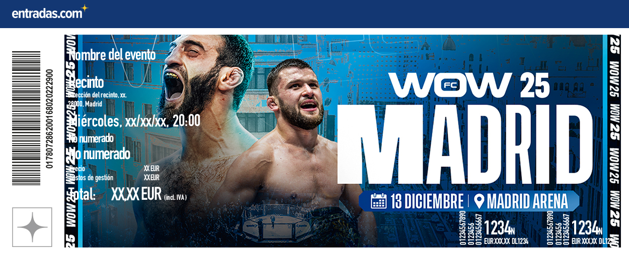WOW MMA - Entradas